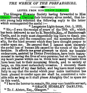 Remembering Grace Darling: heroine and Victorian media sensation ...